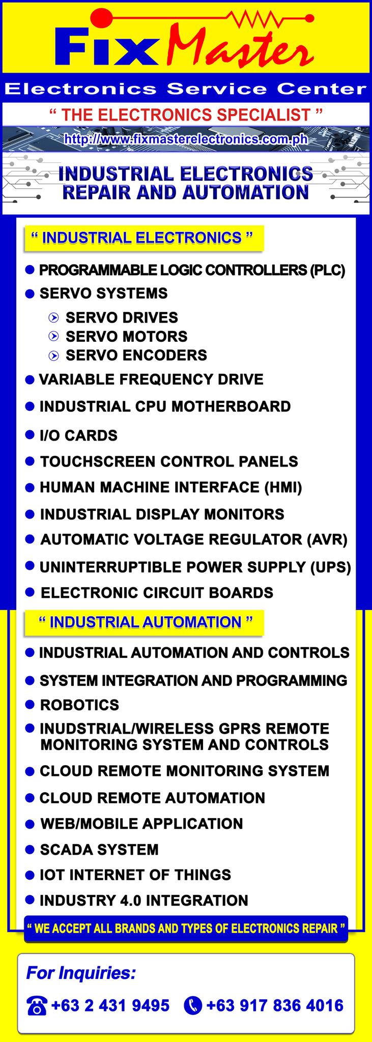 BANNERS – FixMaster Electronics Service Center